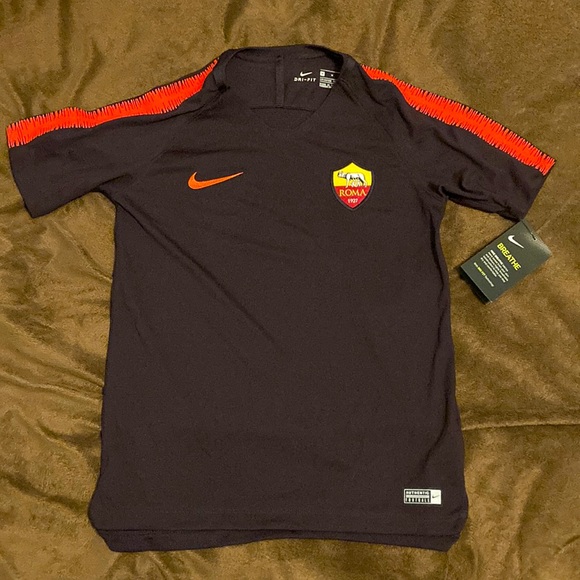 Nike | Shirts & Tops | Nwt Nike As Roma Jersey Shirt | Poshmark